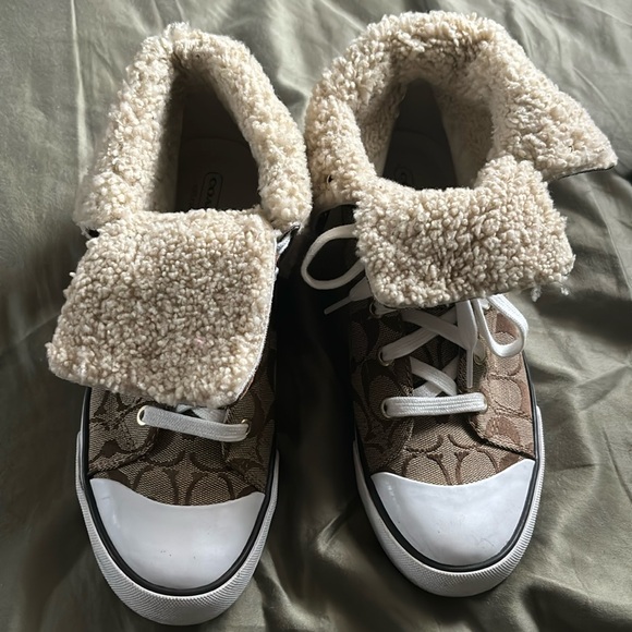 Coach | Shoes | Rare Coach Bonney High Top Converse | Poshmark